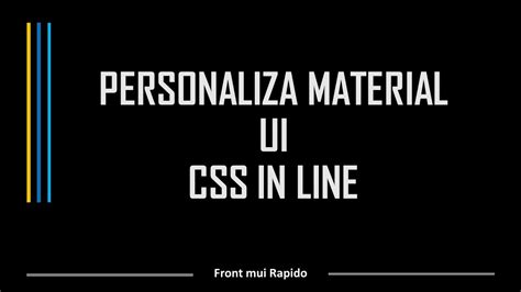 01 Custom Material Ui Css Inline Personaliza Los Componentes De