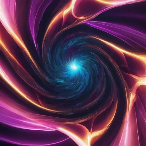 Premium Ai Image Glowing Abstract Vortex