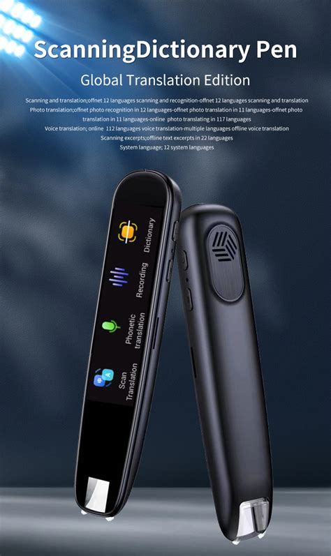 Electronic Language Translator Device A15s International Version Multilingual Translation Pen ...