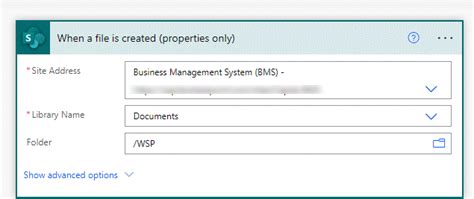 triggered by uploading a file into a sharepoint fo power platform