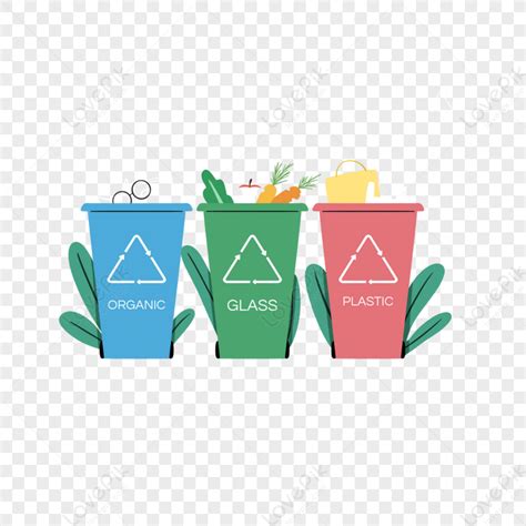 Garbage Classification Vector Elementearthleafeco Free Png And Clipart Image For Free