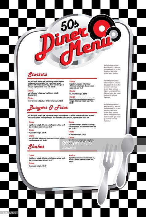Blank Diner Sign Template Printable Calendars At A Glance