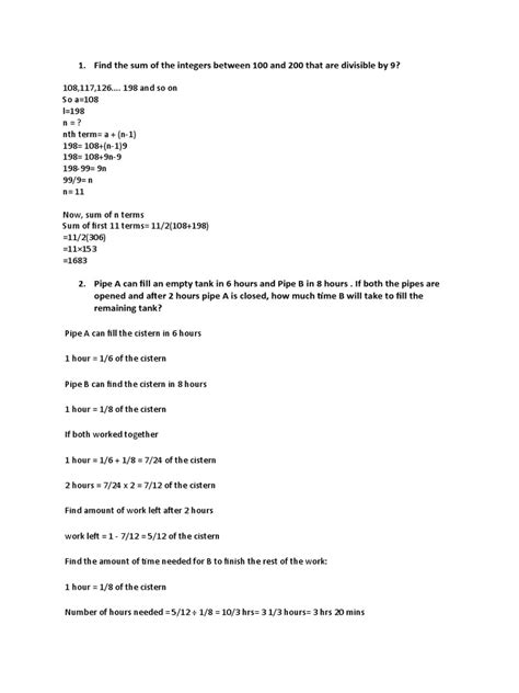 Tcs Questions Pdf Numbers Odds