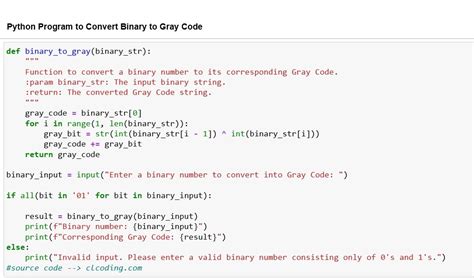 Day 36 Python Program To Convert Binary To Gray Code ~ Computer