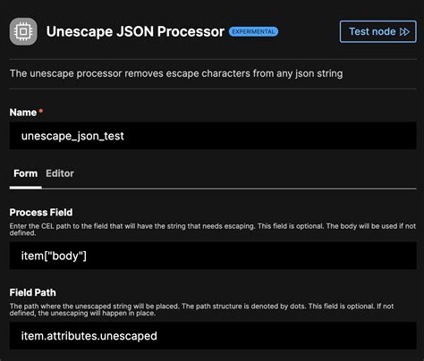 Edge Delta Json Unescape Processor Edge Delta Documentation