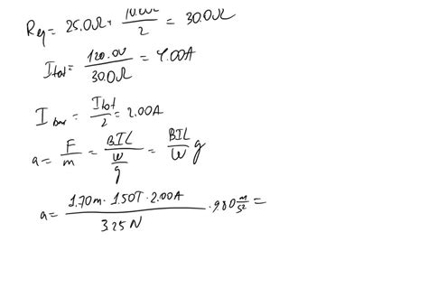 Solved Part A A 3 50 N Metal Bar 1 80 M Long And Having A Resistance Of 10 0 Rests
