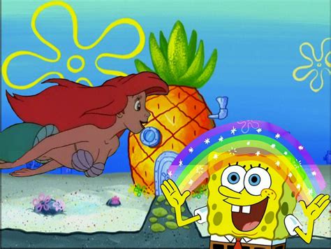Spongebob Meets Ariel By Spongebobnintendo20 On Deviantart
