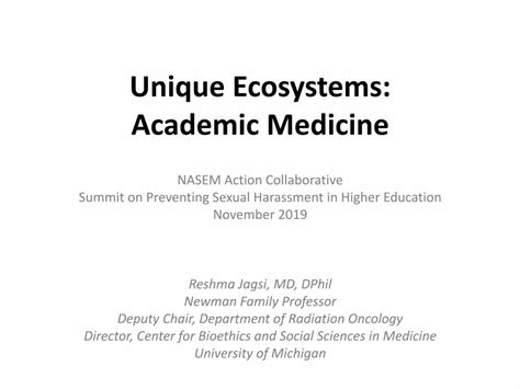 Pdf Unique Ecosystems Academic Medicine Dokumen Tips