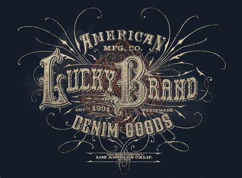 Lucky Brand Designs By Michael Hinkle Branding Design Typography