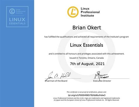 Brian Okert On Linkedin Certified Linux Linuxessentials Linuxcertified 10 Comments