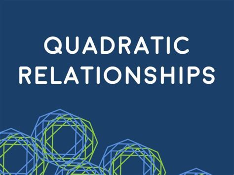 Quadratic Relationships Chapter Pure Maths Guide From Love Of Maths Teaching Resources