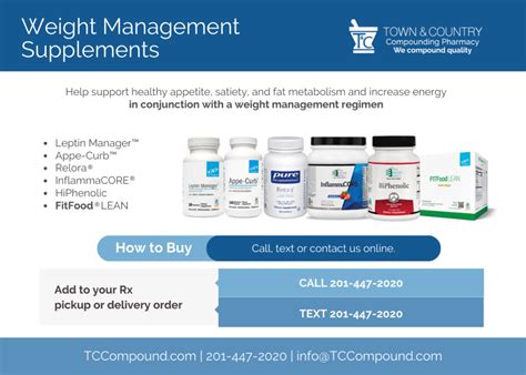 Weight Management Supplements Town And Country Compounding