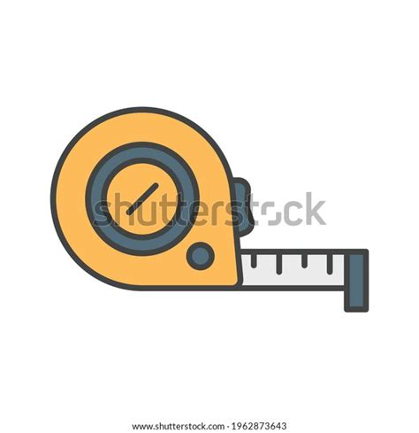 Measure Tape Icon Simple Filled Outline Stock Vector Royalty Free 1962873643