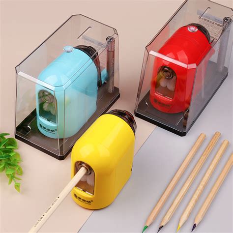 削笔刀小学生用儿童自动转笔卷笔刀钻笔旋笔削笔器铅笔刨 虎窝淘