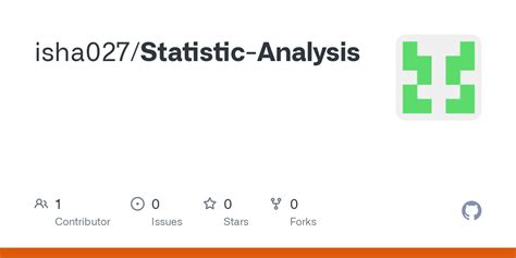 GitHub Isha027 Statistic Analysis