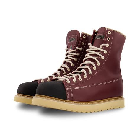 Mens Ironworker 8 Inch Leather Safety Workboots Steel Toe Plated Marks