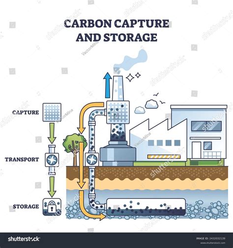 Carbon Capture Co2 Greenhouse Gases Storage Stock Vector Royalty Free 2432032139 Shutterstock