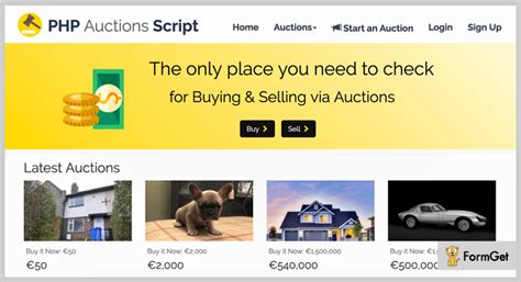 5 Best Selling Auction Php Script 2022 Formget