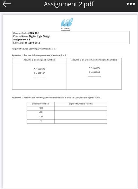 Solved Assignment 2pdf ܒܩܕܘ ܒܘ Course Code Cccn 212
