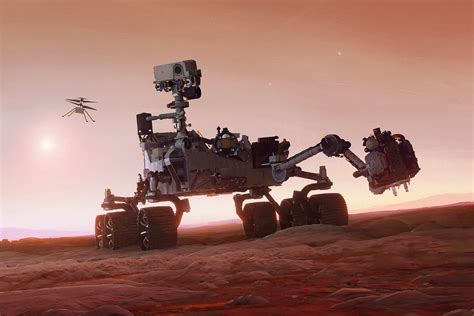1080p Mars Artwork Robot Artstation Perseverance Mars Robot Machine Vehicle Nasa