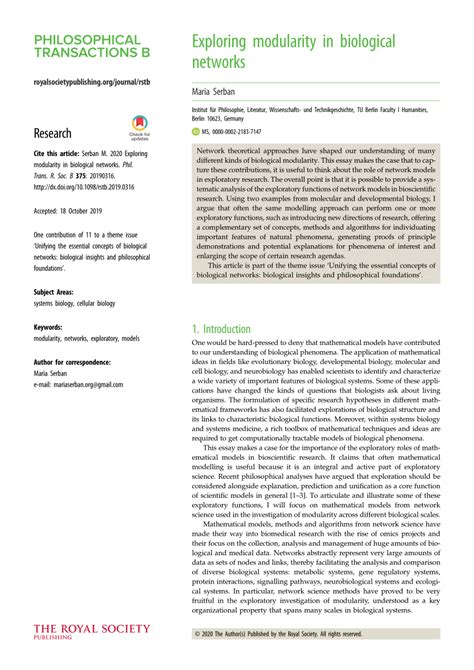 Exploring Modularity In Biological Networks