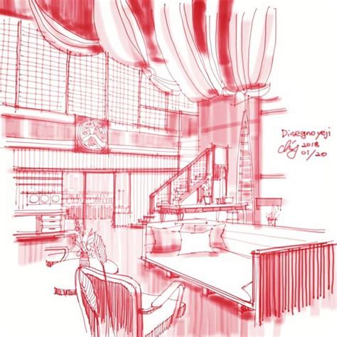 문득 책을 보다가 Co Working Space 박진만디세뇨예지인테리어디자인 코리빙하우스코리빙스페이스코리빙 실내인테리어건축스케치인테리어