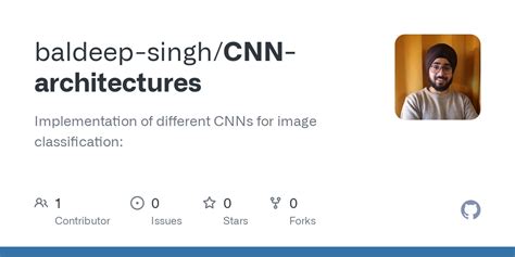 Github Baldeep Singhcnn Architectures Implementation Of Different Cnns For Image Classification