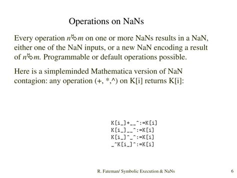 Ppt Symbolic Execution And Nans Diagnostic Tools For Tracking Scientific Computation