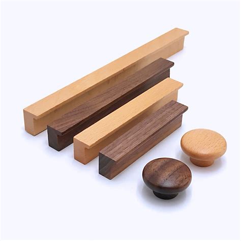 Mua Tay Nắm Bằng Gỗ Rắn Bắc Âu Tay Nắm Tủ Tủ Quần áo Cửa Tay Nắm Nhỏ