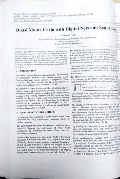 Pdf Monte Carlo With Digital Nets And Sequences