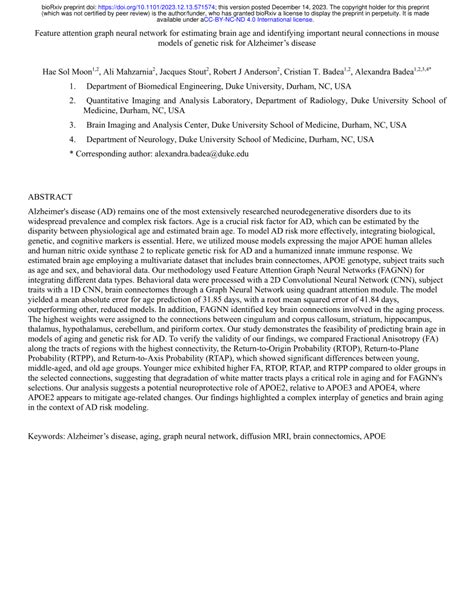 Pdf Feature Attention Graph Neural Network For Estimating Brain Age