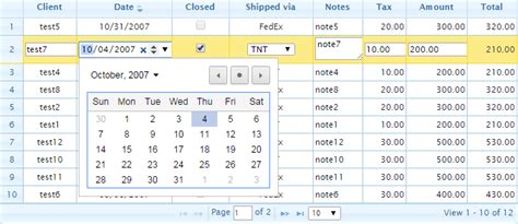 Javascript How To Use Input Type Date For Date Column In JqGrid Stack Overflow