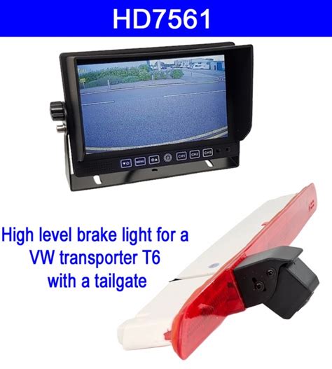 7 Inch Colour Dash Mount Monitor And Brake Light Reversing Camera For