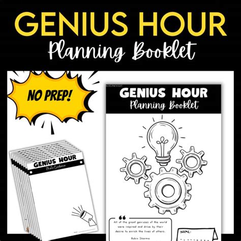Genius Hour Planning Booklet By Level Up With Lochy Tpt