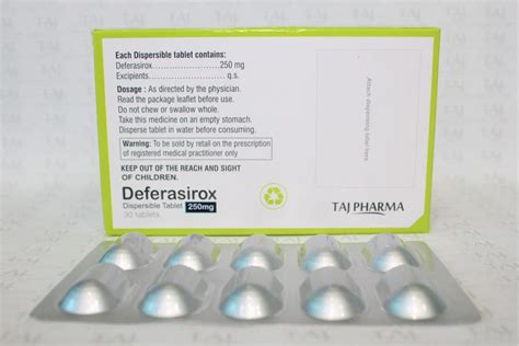 Deferasirox Dispersible Tablets 250 Mg Manufacturing Company In India Taj Generics