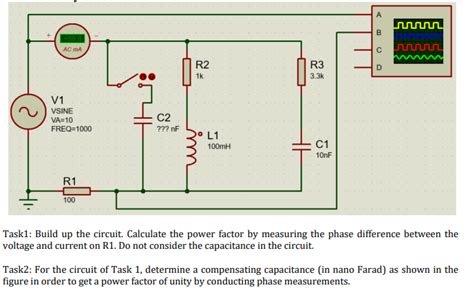 Solved Task1: Build up the circuit. Calculate the power | Chegg.com