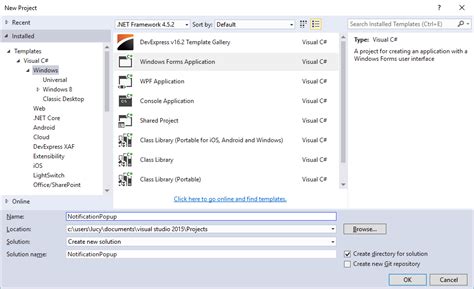 Windows Forms How To Create A Notification Popup In C