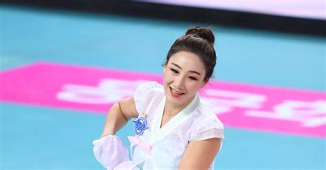 포토 대한항공 치어리드 설맞이 한복 치어리딩