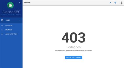 handling of errors during navigation · issue 1572 · gardener dashboard