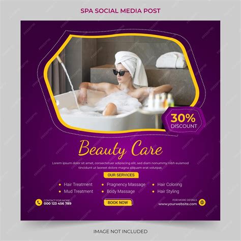 Premium Vector Editable Modern Spa Beauty Center And Massage Social