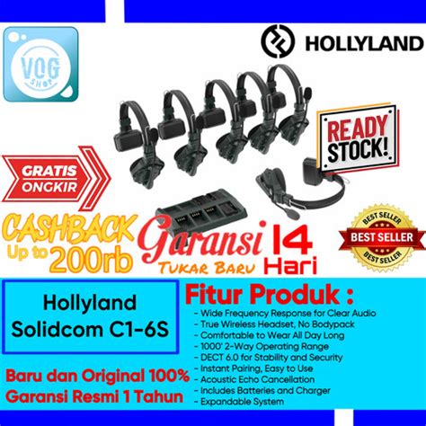 Jual Hollyland Solidcom C S Full Duplex Wireless DECT Intercom System Jakarta Pusat VOG