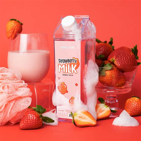 🍓 Strawberry Milk Bubble Bath Milk Jelli