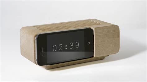 A Dock That Turns The Iphone Into An Analog Alarm Clock