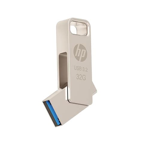 HP X C Type C OTG USB Pen Drive Metalic Silver Techcommerce