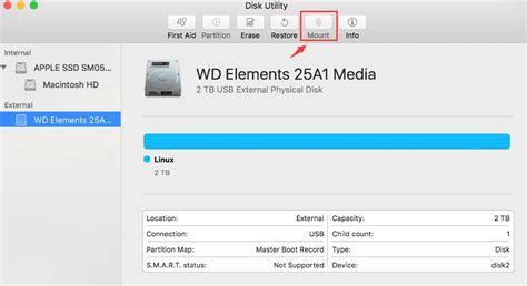 how to mount and read ext4 partition or volume on mac