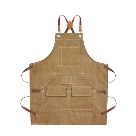 Woodworking Apron Yxiang Heavy Duty Waxed Canvas 11 Tool Pockets With