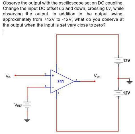 Solved Observe The Output With The Oscilloscope Set On DC Chegg Com