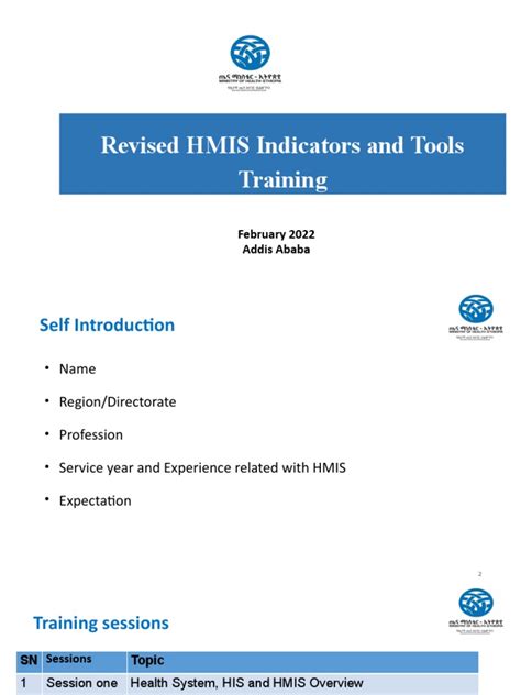 Revised Hmis Indicators Tools Training Ppt Final Pdf Medical Record Patient