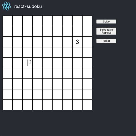 Github Mwhatterssudoku React A React Version Of Sudoku 2020