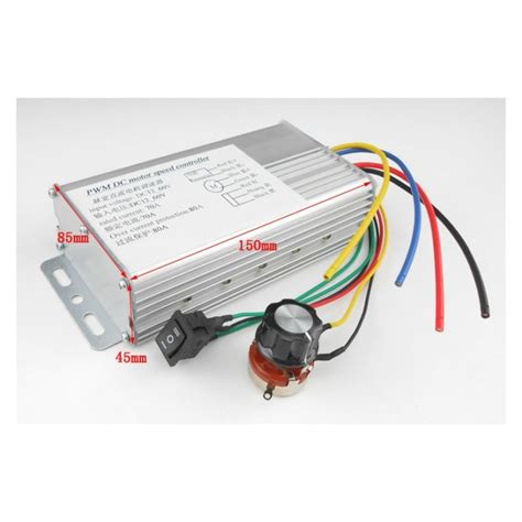 Pwm Dc Motor Speed Controller Dc 12 60V 70A 4000W Brush Motor Szabályozó És Fordított Váltó 12V